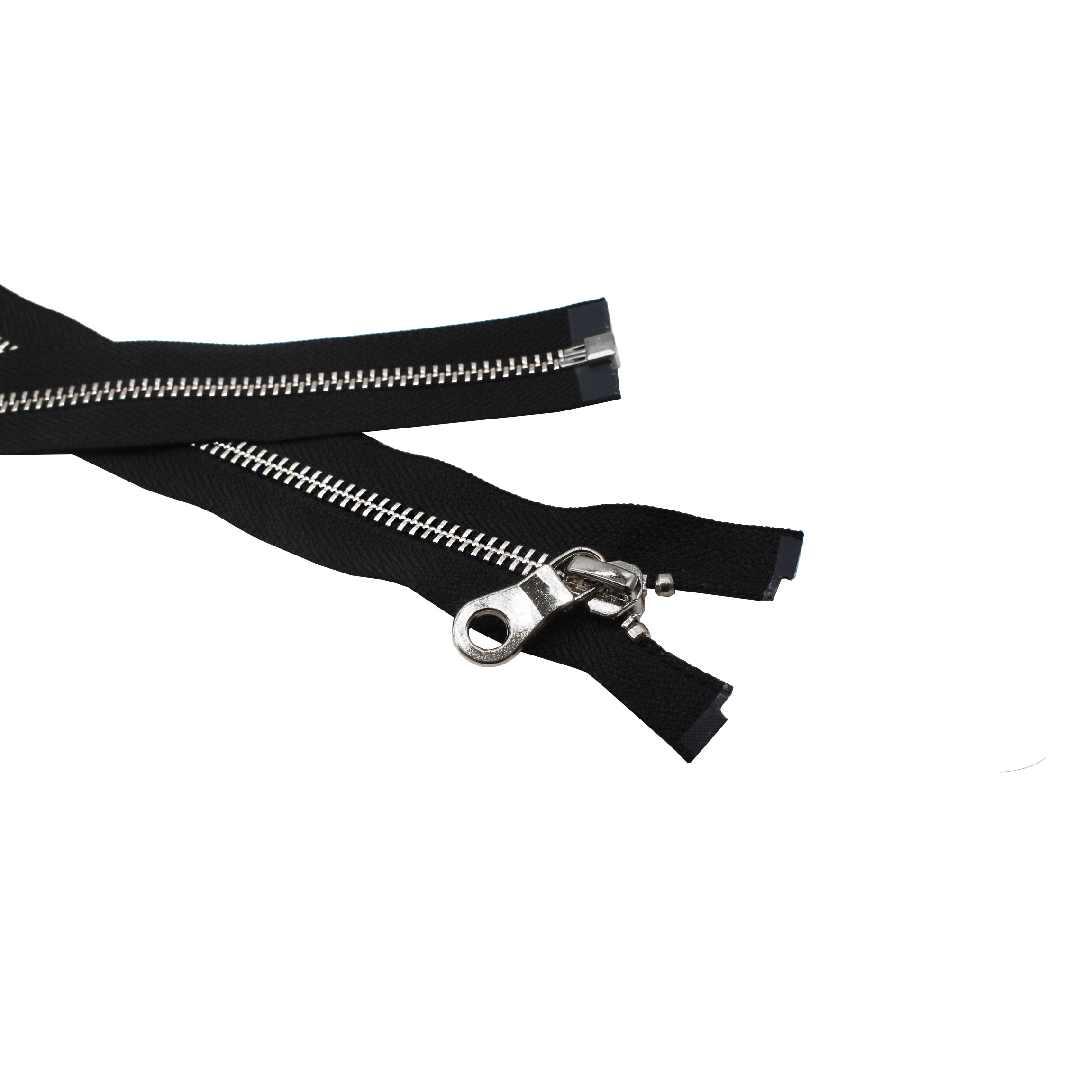 36" YKK® #5 Nickel Auto-Lock Separating Everbright Zippers - Black Or ...