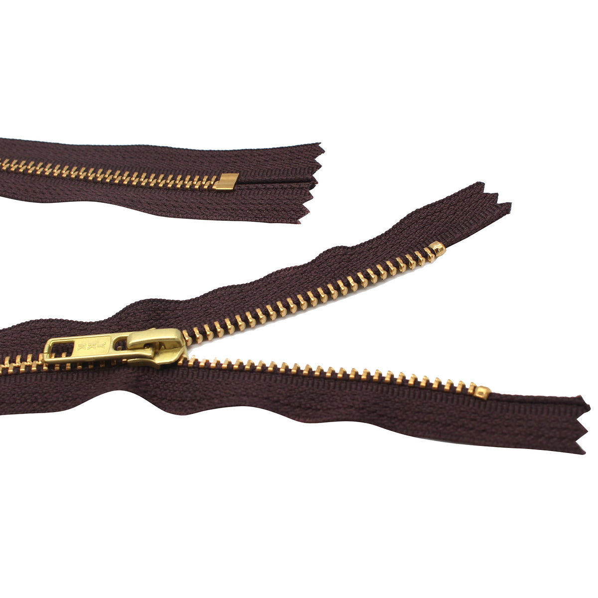 YKK #5 Brass Boot Zippers - Closed Bottom — Zipper Stop
