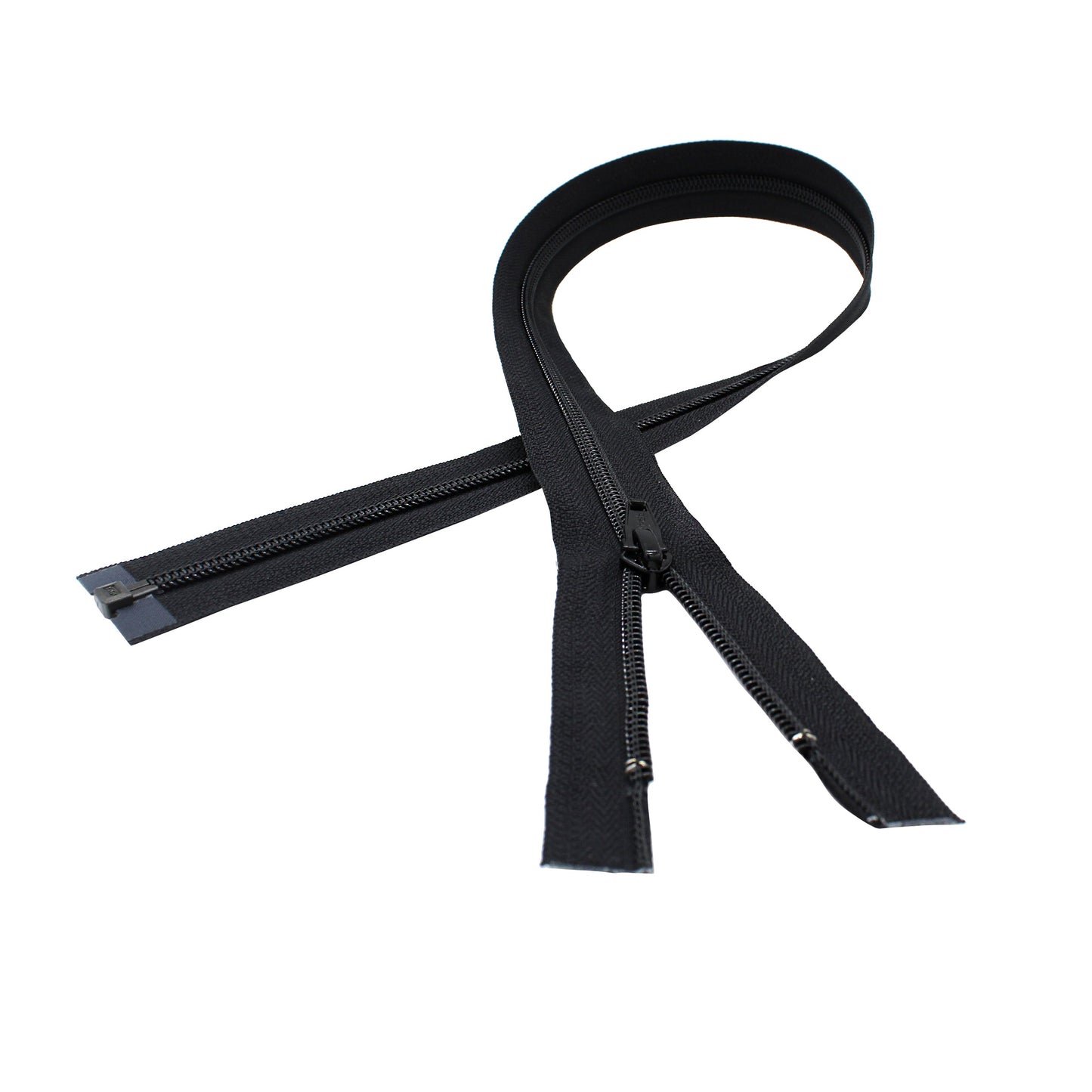 YKK® #5 Nylon Coil Jacket Separating Zippers - Black-White – Zipper Stop