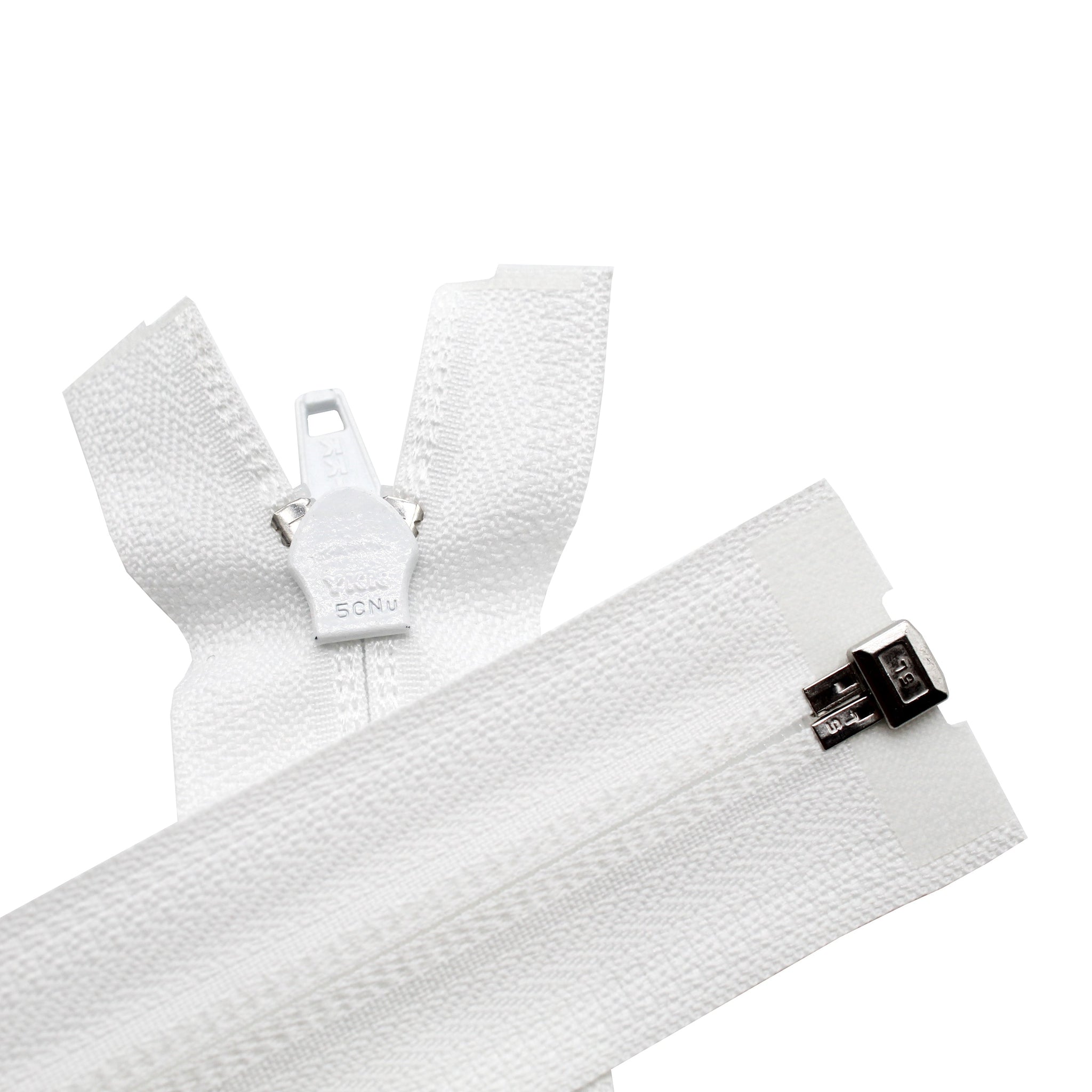 YKK® #5 Nylon Coil Jacket Separating Zippers - Black-White – Zipper Stop