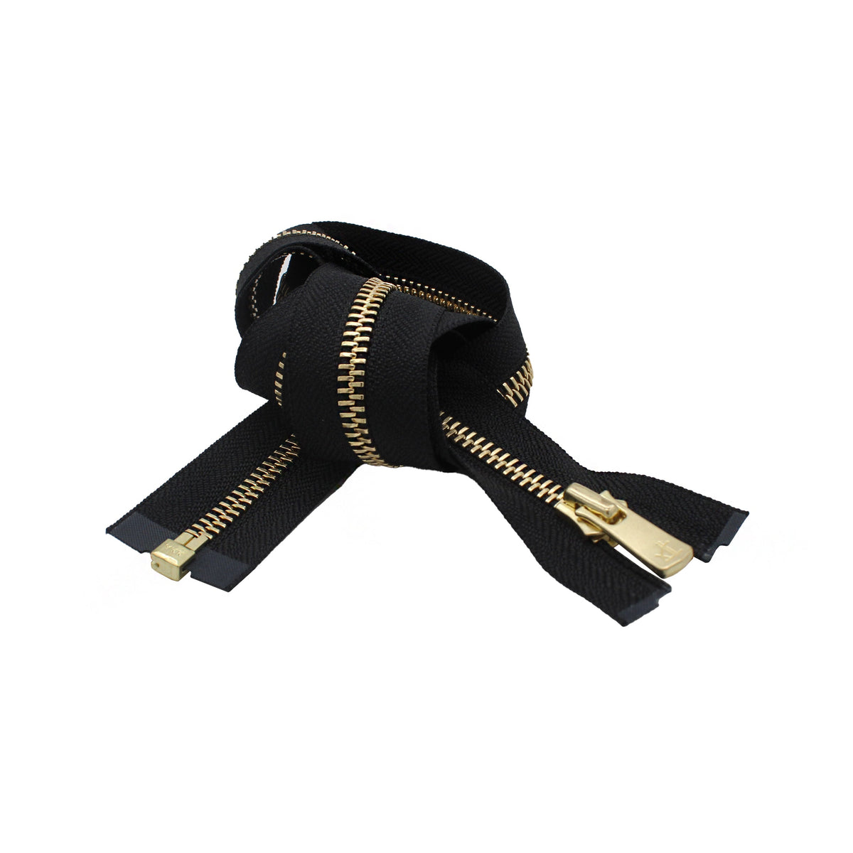 YKK #5 Excella Golden Brass Zipper - Separating — Zipper Stop